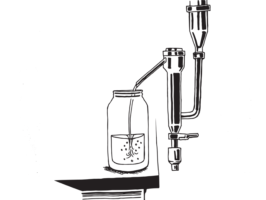 The distillation process at Jersey Spirits